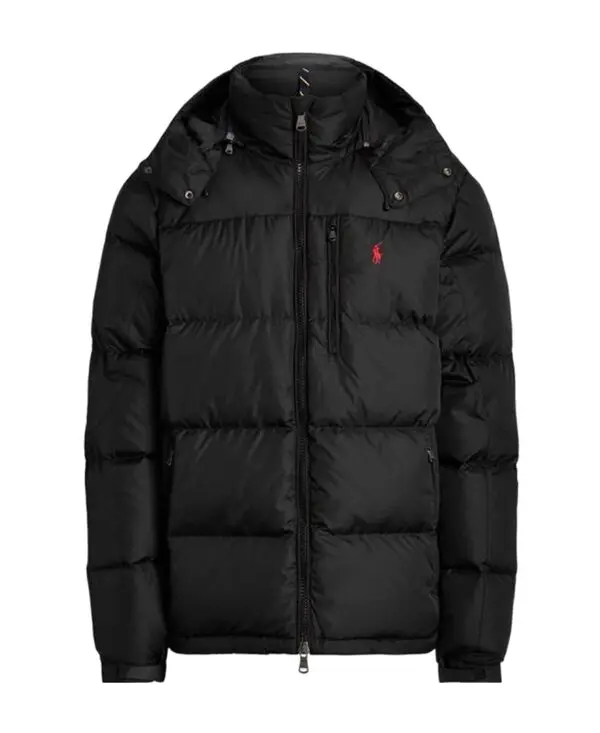 Polo Ralph Lauren Quilted Puffer Jacket With Stand Collar And Logo