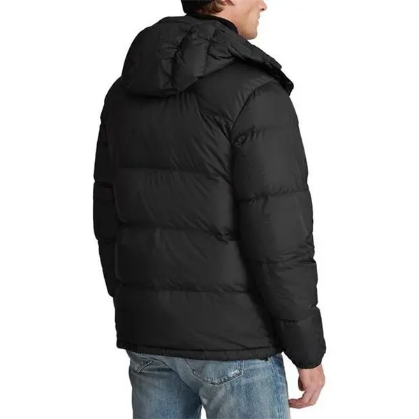Polo Ralph Lauren Quilted Puffer Jacket With Stand Collar And Logo