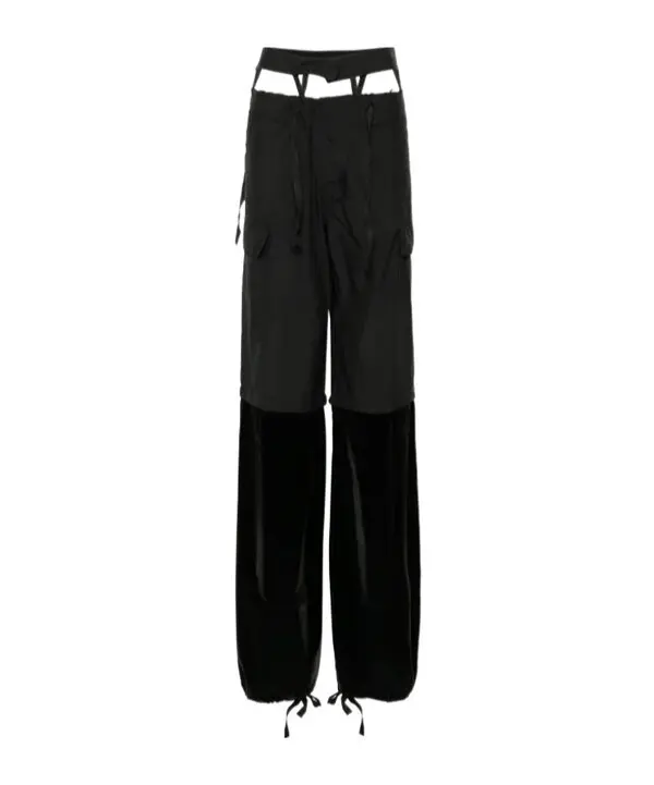 Ottolinger Patchwork Trousers With Raw-cut Finish