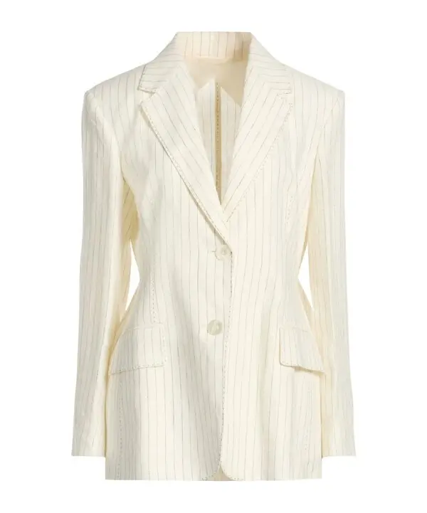 Max Mara Striped Single- Blazer