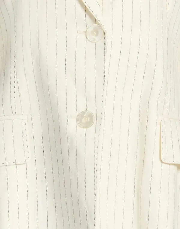 Max Mara Striped Single- Blazer