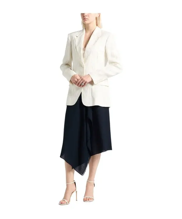 Max Mara Striped Single- Blazer