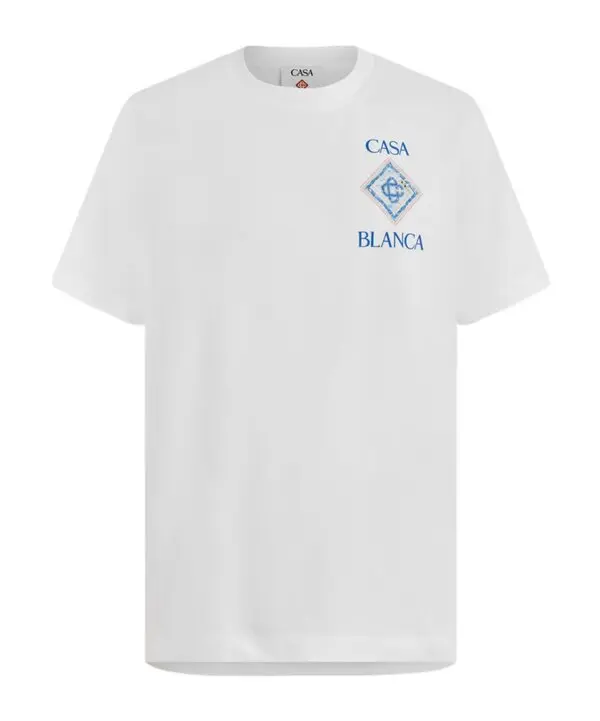 Casablanca Logo Crew Neck T-shirt - White