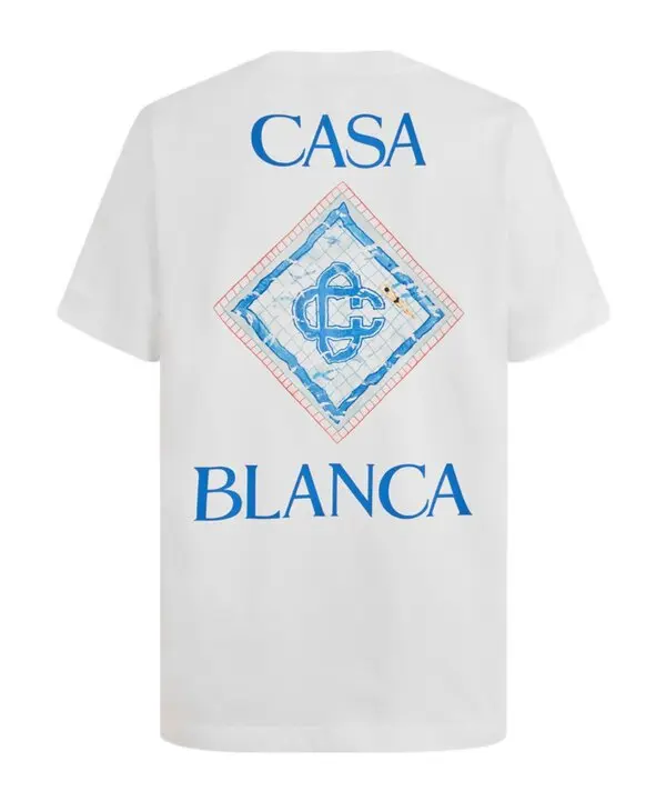 Casablanca Logo Crew Neck T-shirt - White