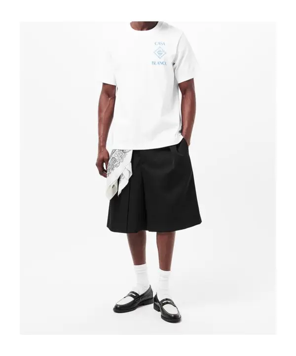 Casablanca Logo Crew Neck T-shirt - White