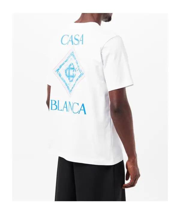 Casablanca Logo Crew Neck T-shirt - White