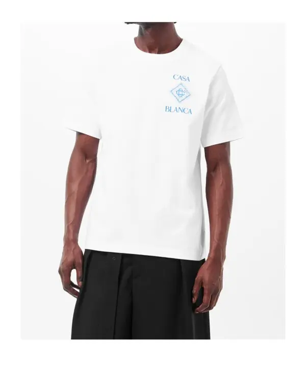 Casablanca Logo Crew Neck T-shirt - White