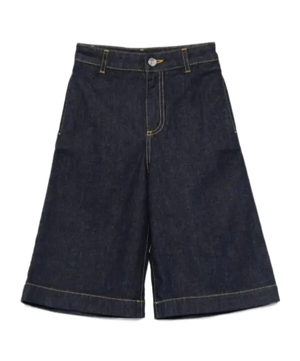 Etro Embroidered Pocket Denim Shorts