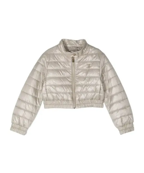 Herno Metallic Cropped Padded Jacket