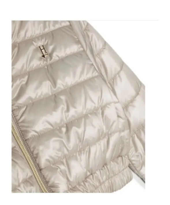Herno Metallic Cropped Padded Jacket
