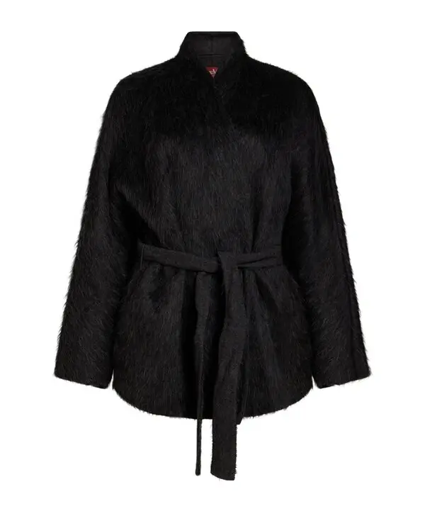 Max Mara Belted Coat - Black