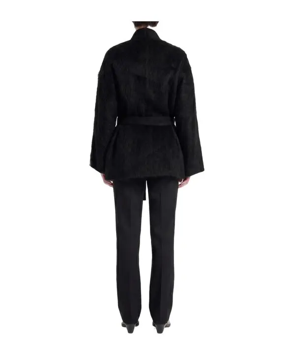 Max Mara Belted Coat - Black