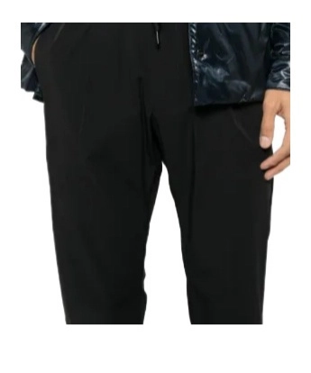 Herno Drawstring Ruffled Trousers - Black