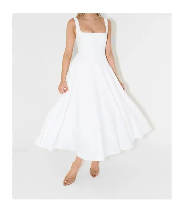 Christopher Esber Sleeveless Square Neck Dress