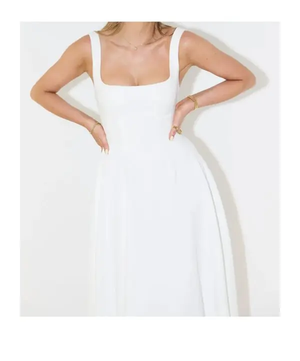 Christopher Esber Sleeveless Square Neck Dress