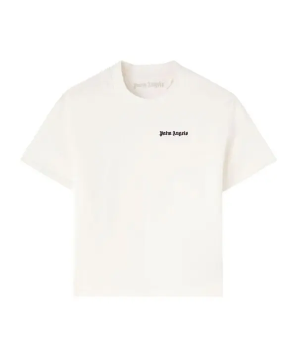 Palm Angels Logo-embroidered Cotton T-shirt - White