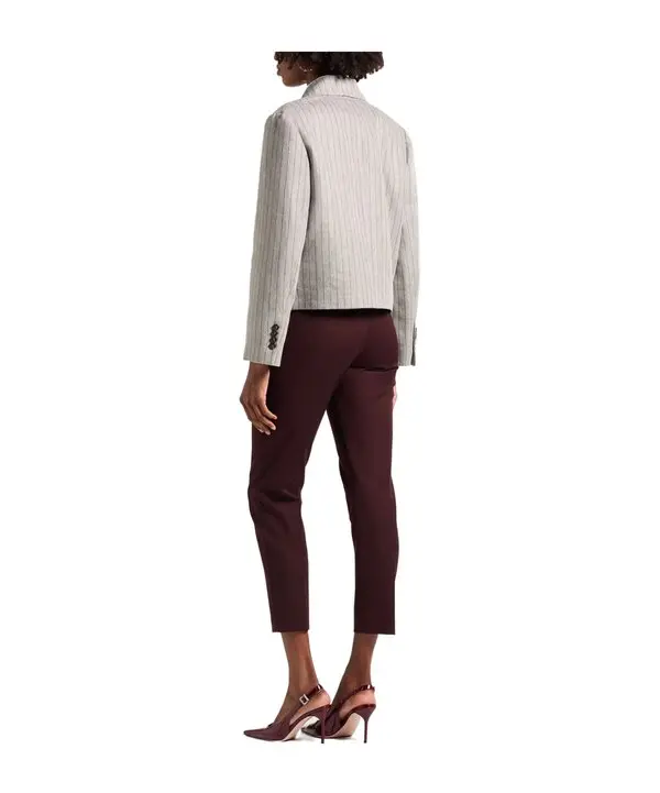 Brunello Cucinelli Single-breasted Striped Tweed Blazer