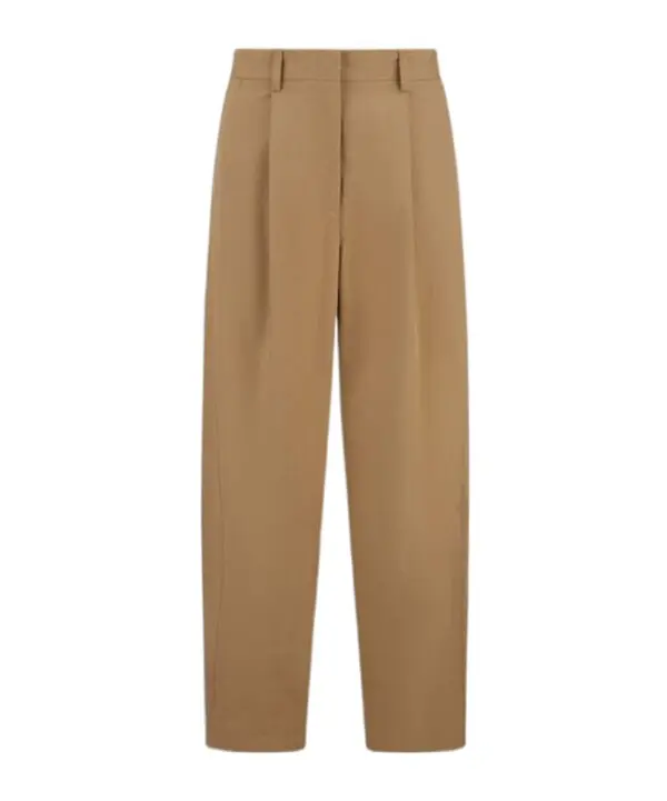 Herno Tailored Trousers With Elasticated Waist - Camel