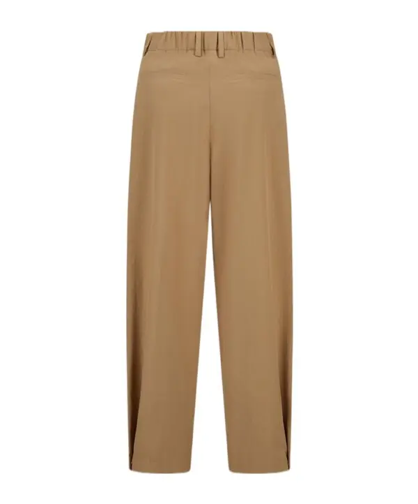 Herno Tailored Trousers With Elasticated Waist - Camel
