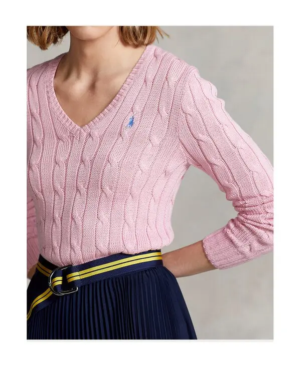 Polo Ralph Lauren Twisted Knitted V-neck Sweater