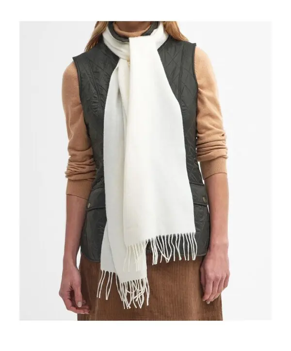 Barbour Woven Fringed Scarf