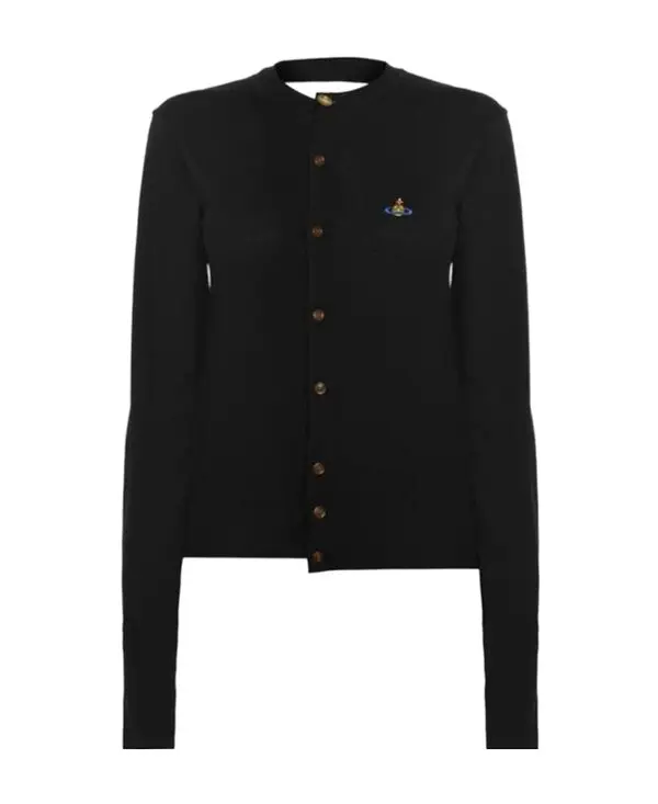 VIVIENNE WESTWOOD Logo Embroidered Cardigan