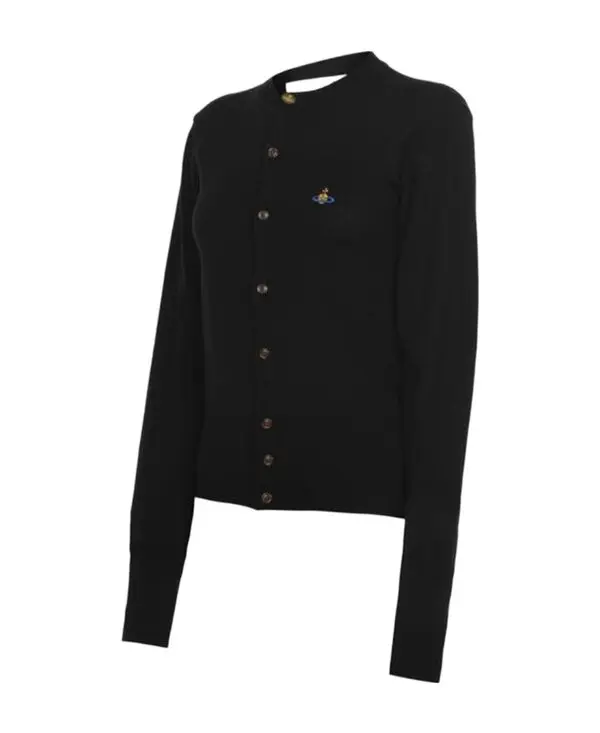 VIVIENNE WESTWOOD Logo Embroidered Cardigan