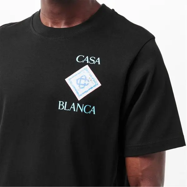 Casablanca Logo Crew Neck T-shirt