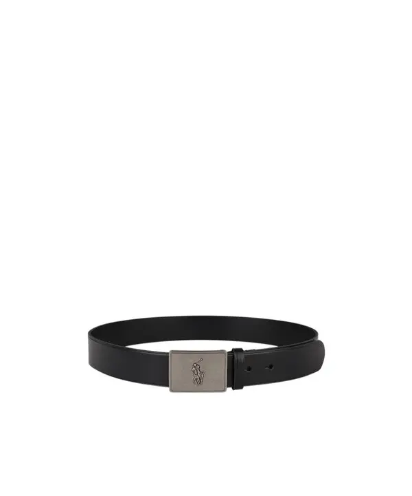 Polo Ralph Lauren Plaque Buckle Leather Belt