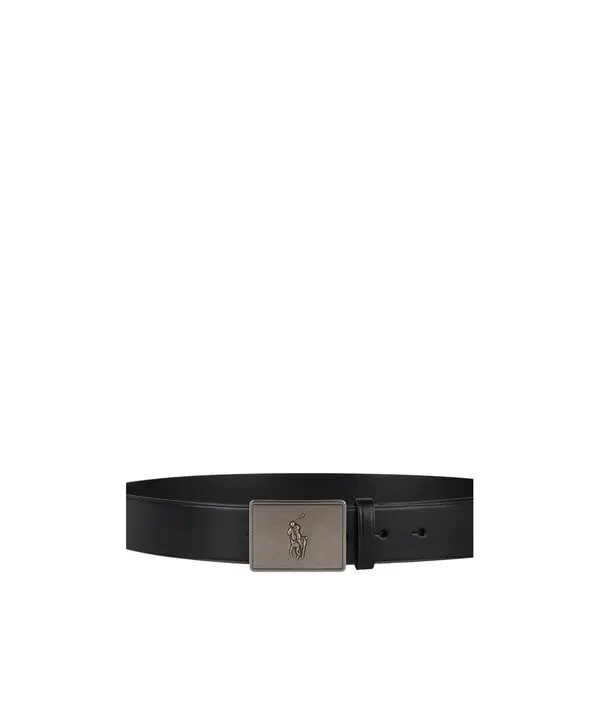 Polo Ralph Lauren Plaque Buckle Leather Belt