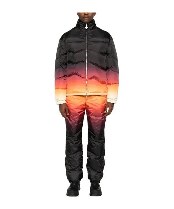 Casablanca Gradient Quilted Zip-up Padded Jacket