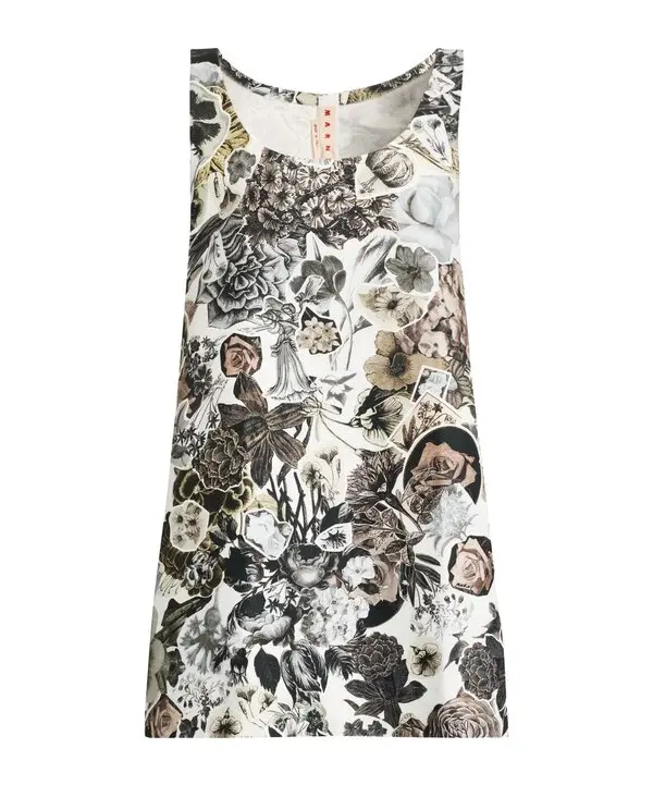Marni Sleeveless Floral Dress