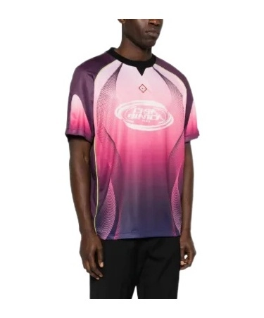 Casablanca Aubergine Gradient Short-sleeve T-shirt