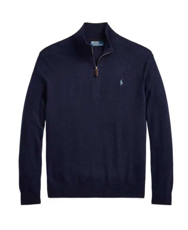 Polo Ralph Lauren Embroidered Zip-up Pullover - Black