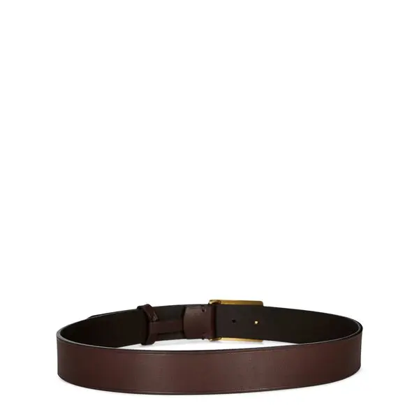 Polo Ralph Lauren Plaque Belt With Logo Buckle