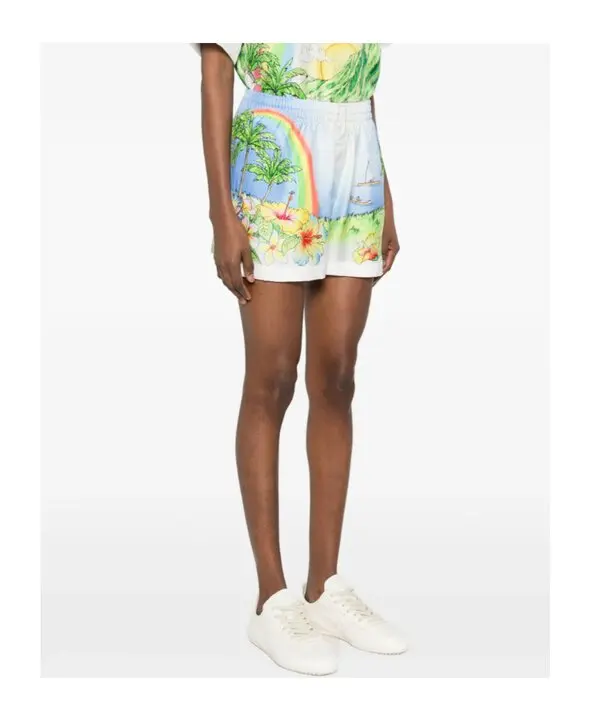 Casablanca Aloha Swim Shorts - White