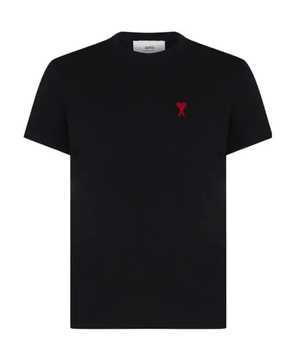 AMI Paris Logo Short-sleeved T-shirt - Black