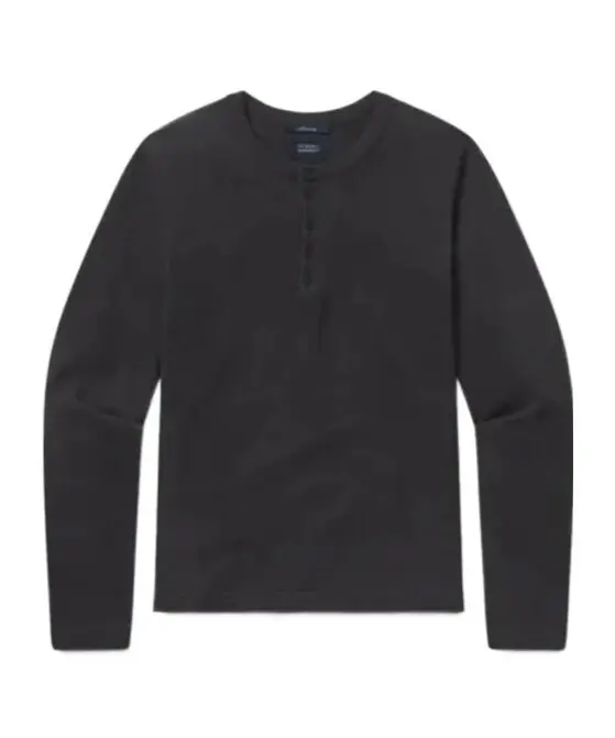 Citizens Of Humanity Buttoned Long-sleeve T-shirt - Black