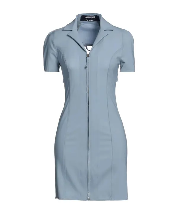 Jacquemus Shirt Dress With Zip Closure - Blue