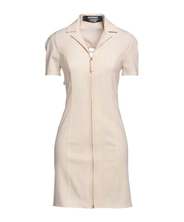 Jacquemus Short Sleeve Shirt Dress - Ivory