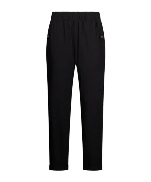 Liu Jo Cuffed Elasticated Trousers - Black