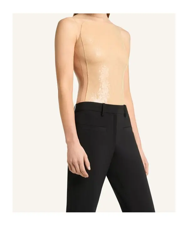 COURREGES Courrèges Illusion Sequins Bodysuit - Chenxi Orange