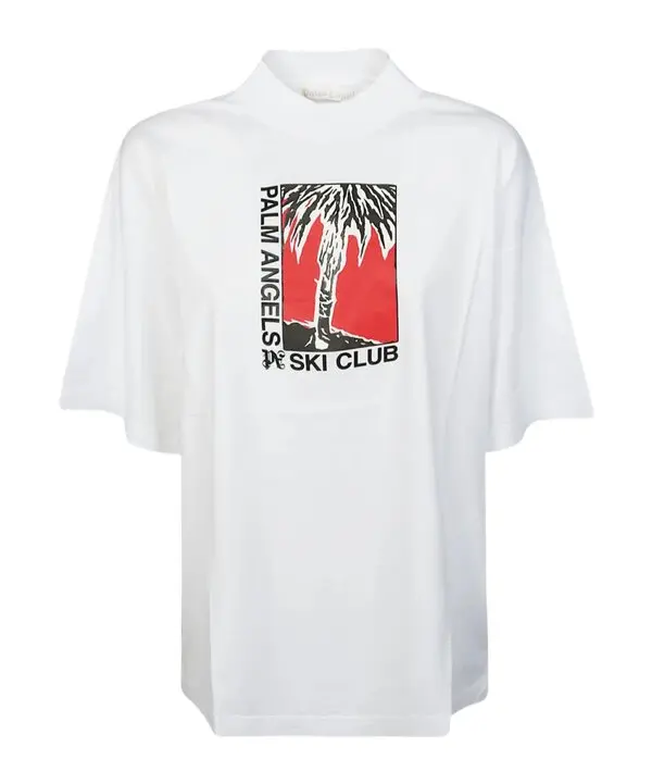 Palm Angels Pattern Printed T-shirt - White