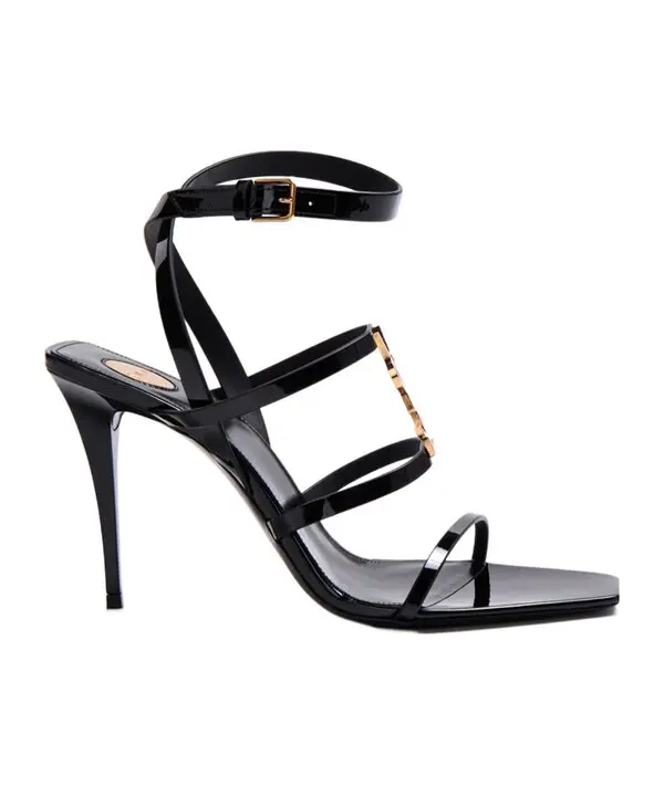 Saint Laurent Logo Heel Sandals