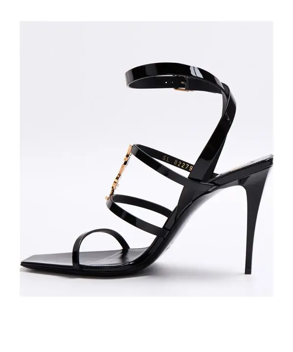 Saint Laurent Logo Heel Sandals
