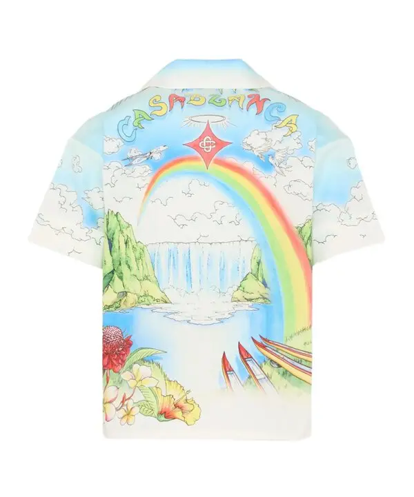 Casablanca Short-sleeve Graphic-print Shirt