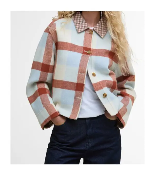 Barbour Plaid Long Sleeve Jacket