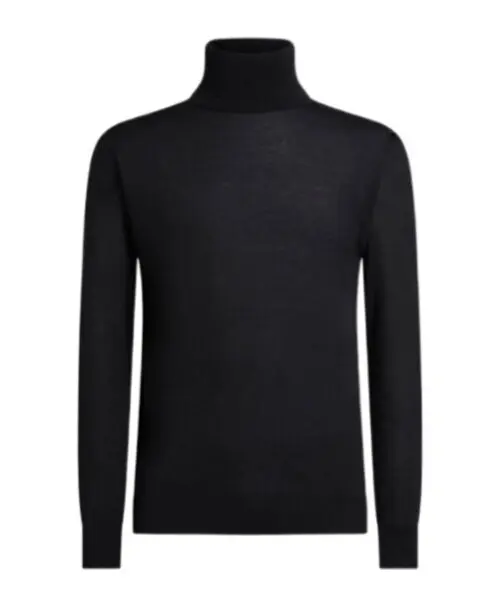 Etro Cashmere Silk Turtleneck Sweater - Black