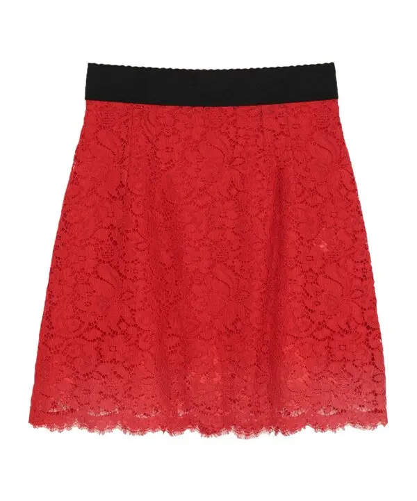 Dolce & Gabbana Lace Mini Skirt