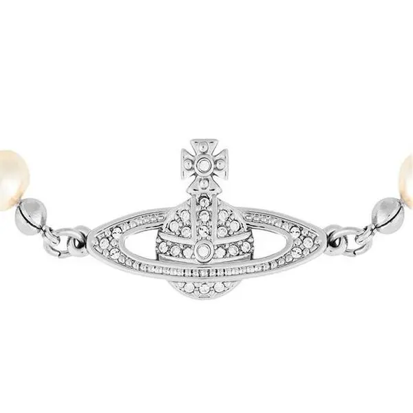VIVIENNE WESTWOOD Pearl Bracelet With Orb Logo
